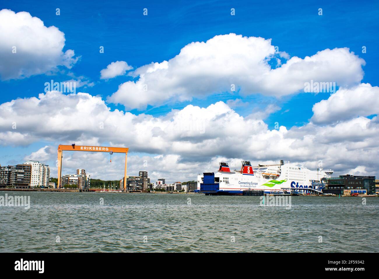 Gothenburg Scenery of Stena Line ship leaving Gothenburg harbor Stock ...