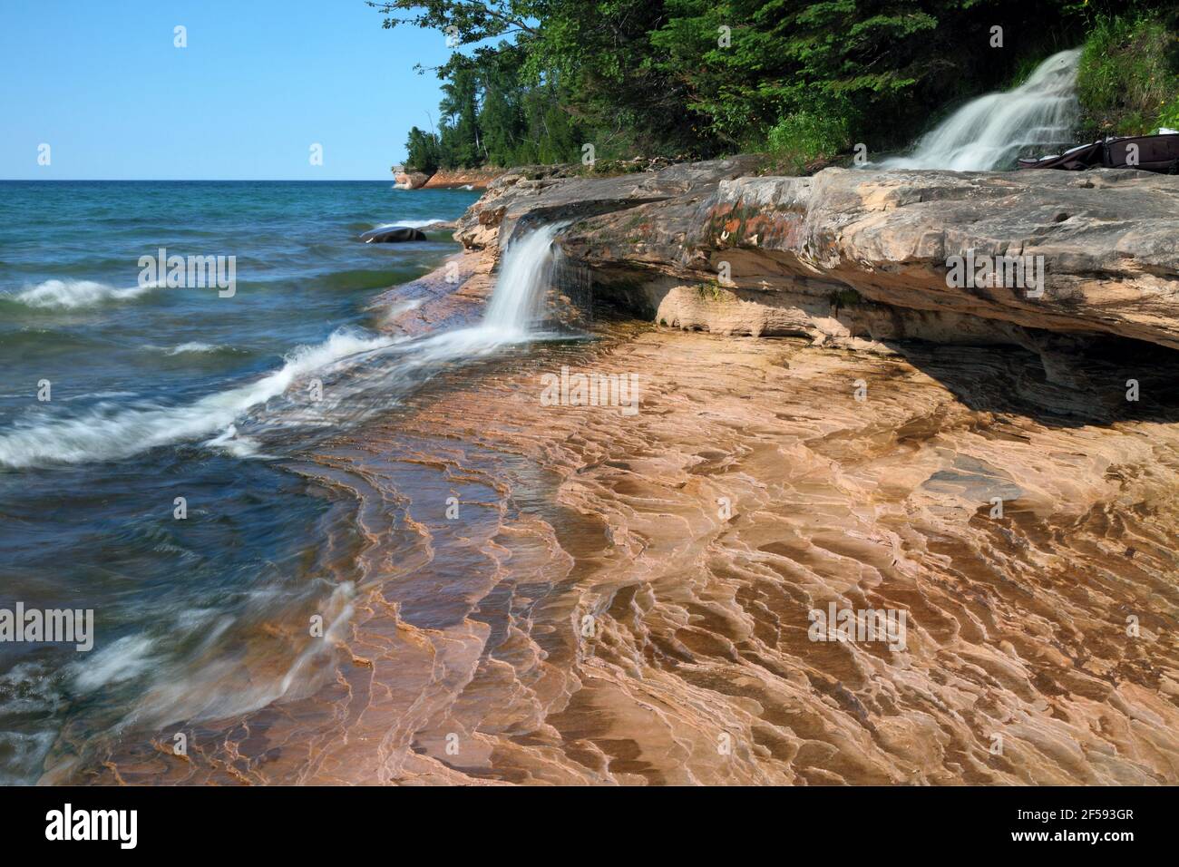 geography / travel, USA, Michigan, Pictured Rocks National Lakeshore ...