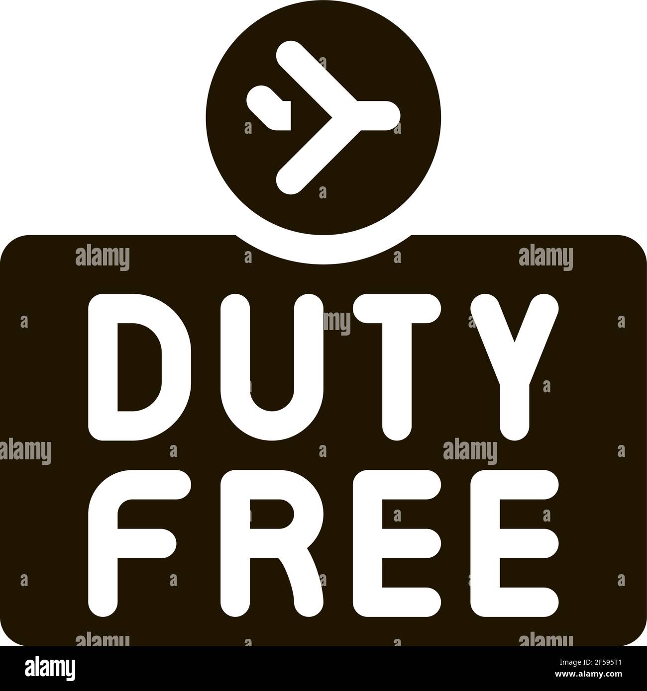 Duty free sign airport store Stock Vector Images - Alamy