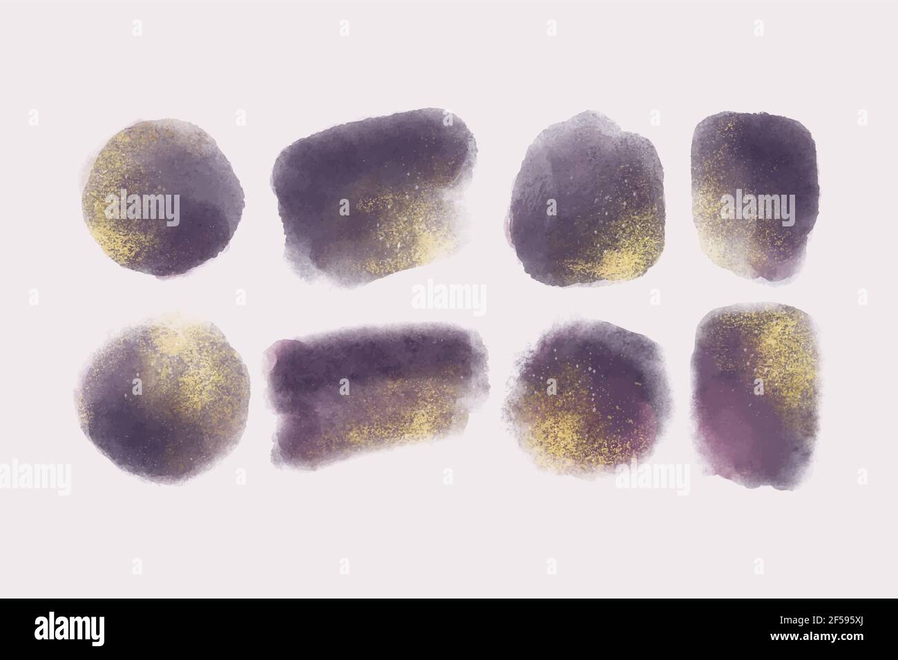 Hand painted watercolor stains Vector illustration Stock Vector Image ...