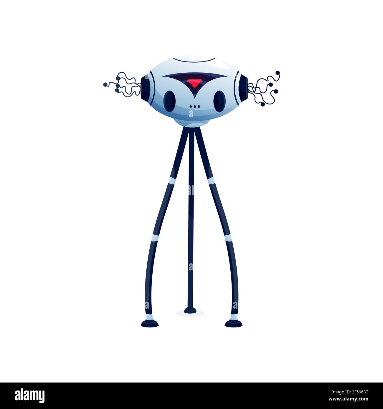Robot with suction cups isolated cartoon cyborg Stock Vector Image ...