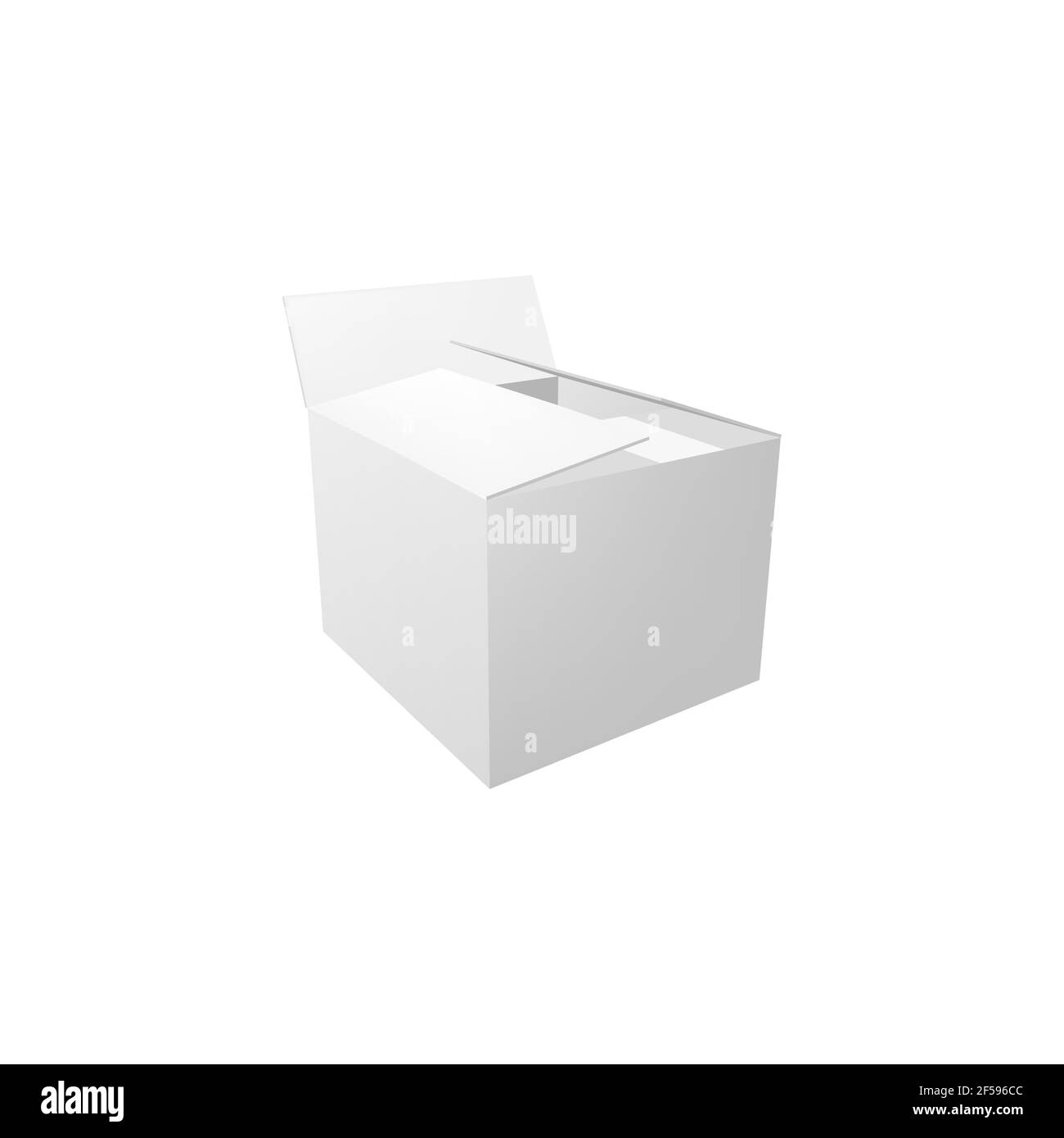 3d box vector mockup, realistic parcel template Stock Vector Image ...