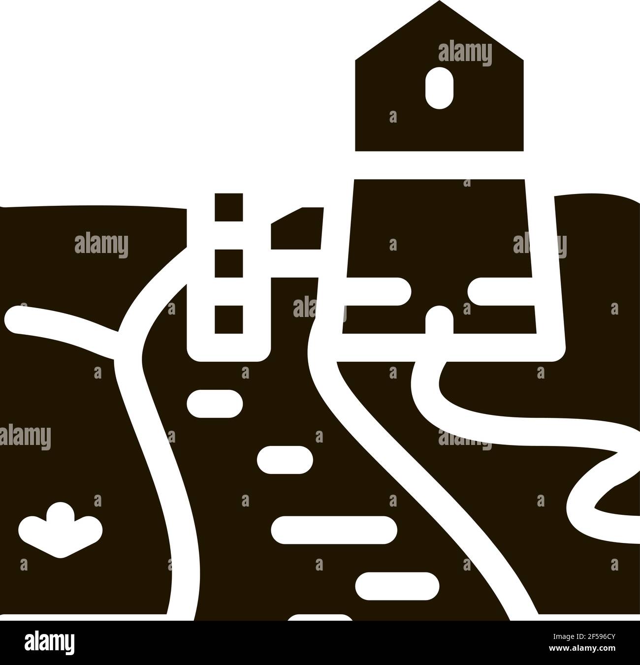 White line water mill icon hi-res stock photography and images - Alamy