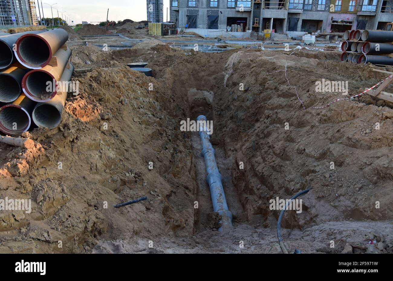 External building sewerage pipes hi-res stock photography and images ...