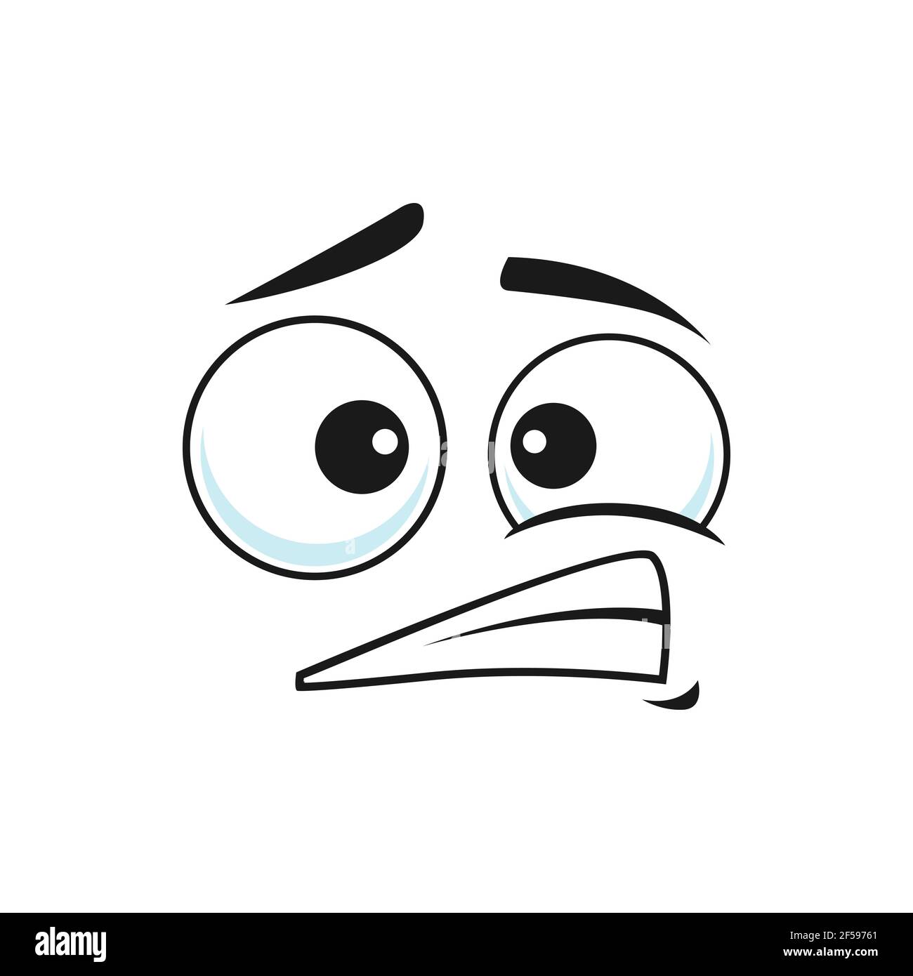 Embarrassed Cartoon Expression