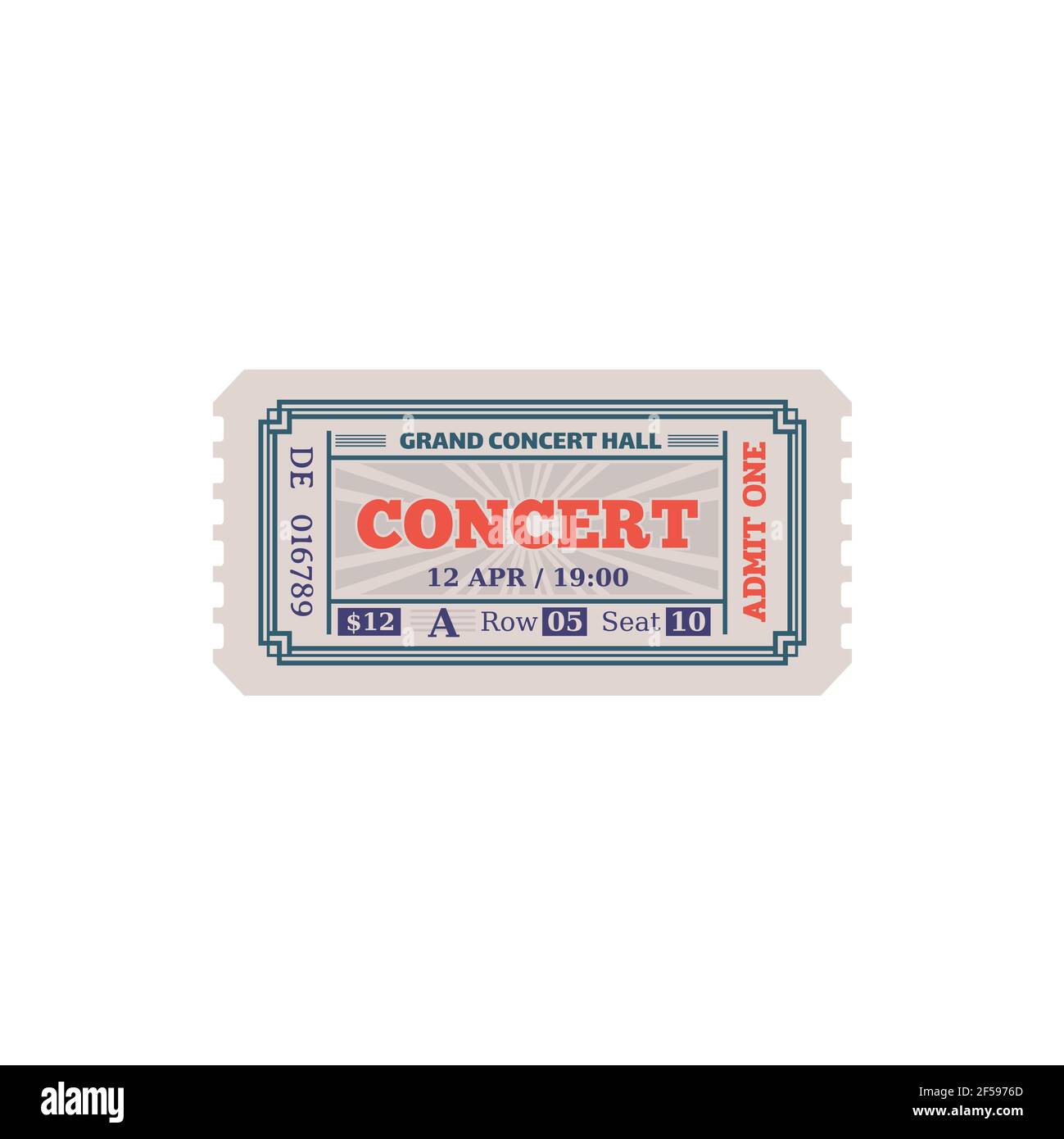 Grand concert hall ticket Cut Out Stock Images & Pictures - Alamy