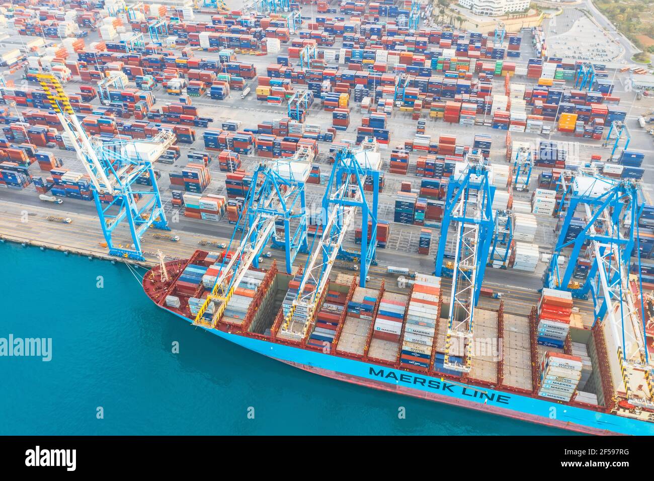 Maersk global transport and logistics hi-res stock photography and ...