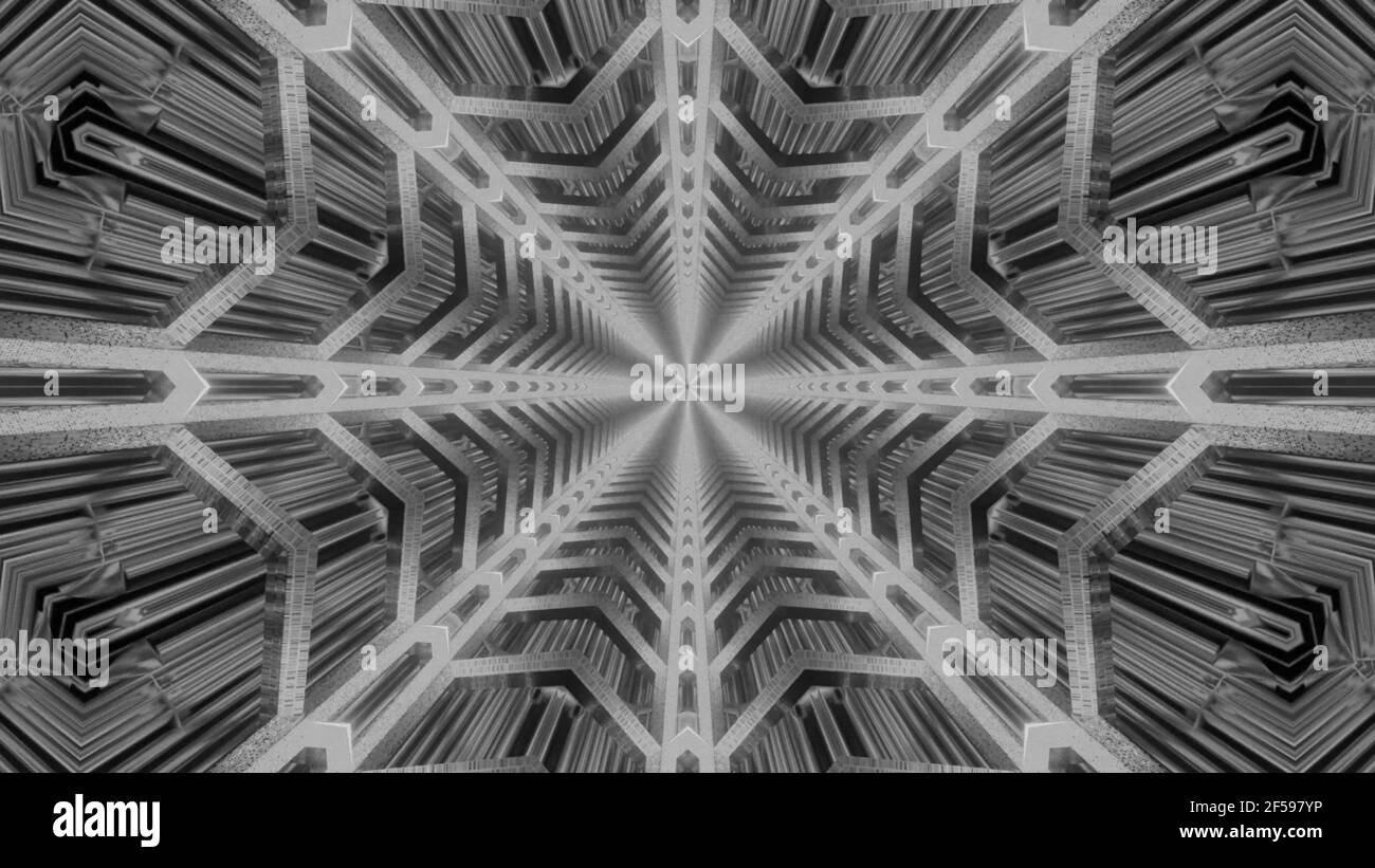 Futuristic star shaped passage 4K UHD 3d illustration Stock Photo - Alamy