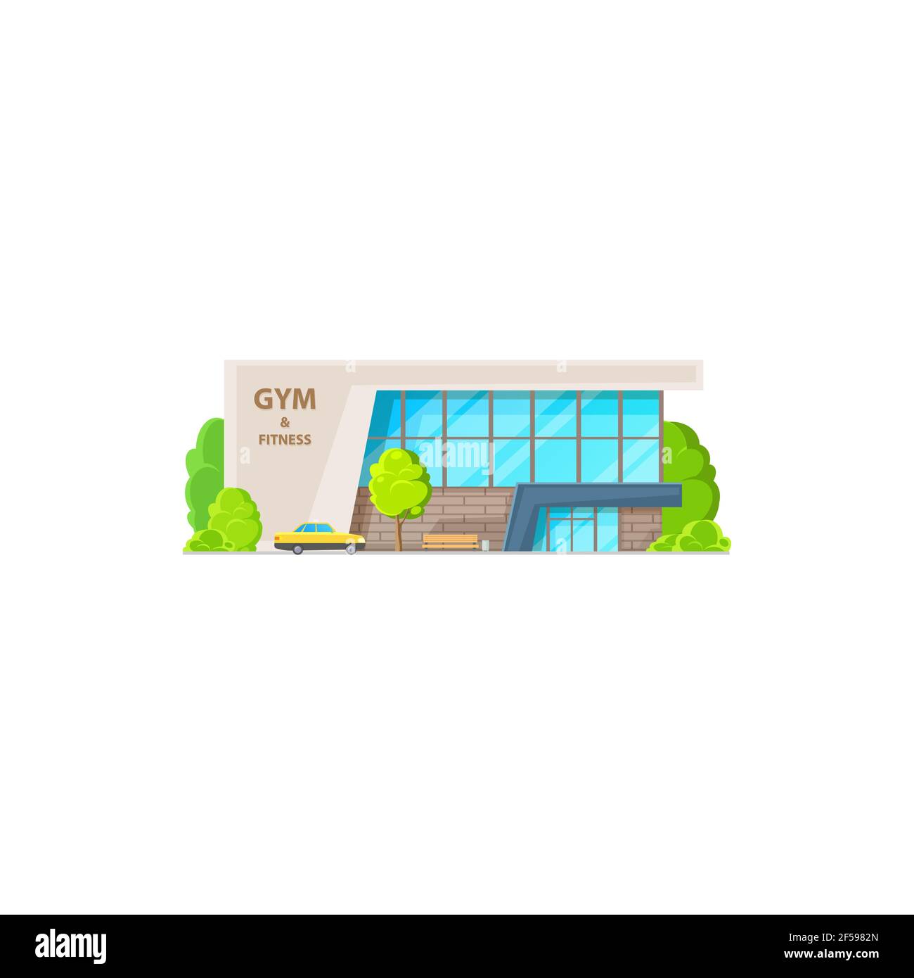 Fitness Center Building Clip Art