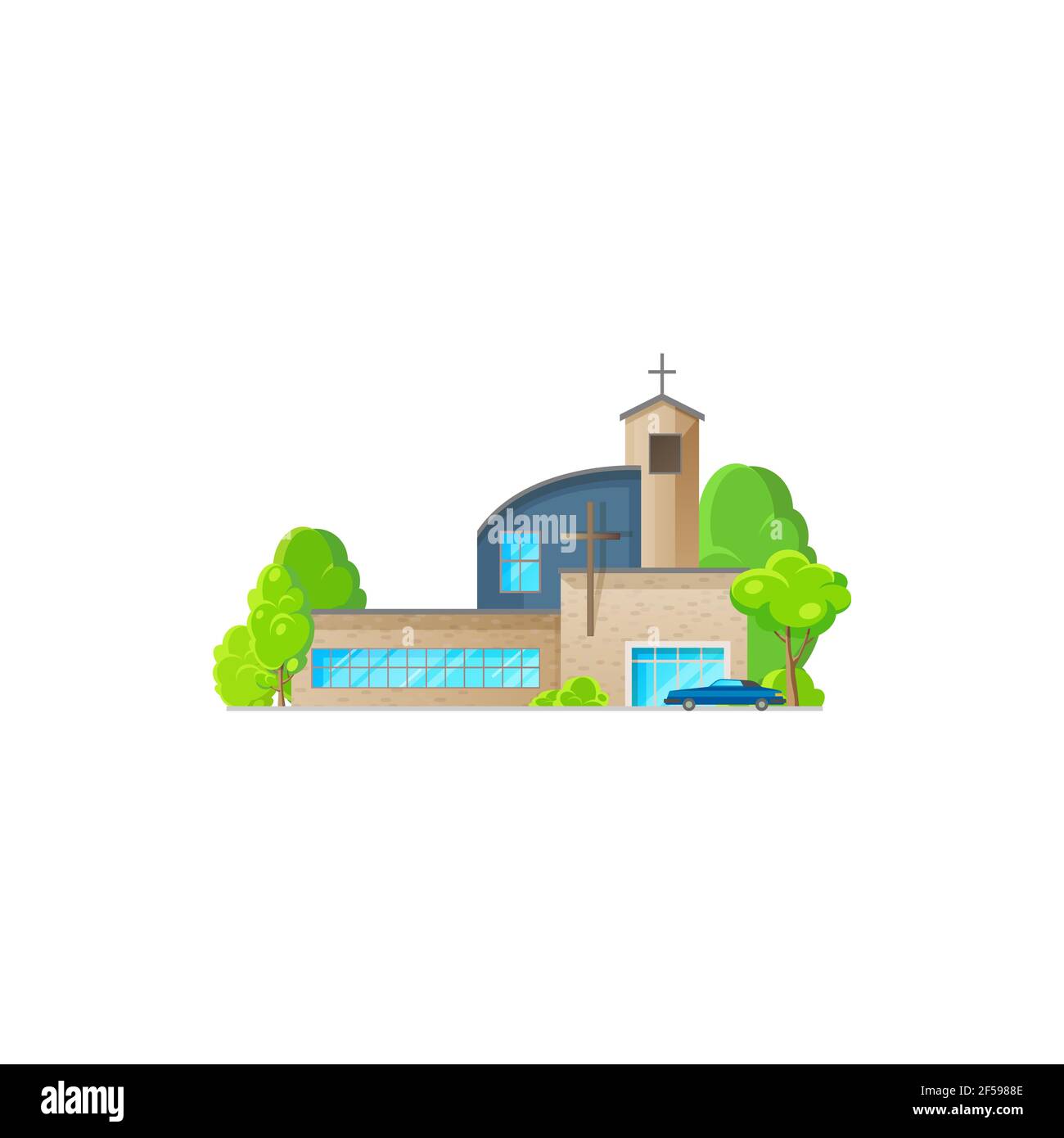 Large baptist church Stock Vector Images - Alamy