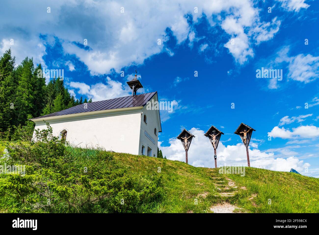 Summer glimpses along the paths of Sappada. Friuli. Dolomites Stock ...