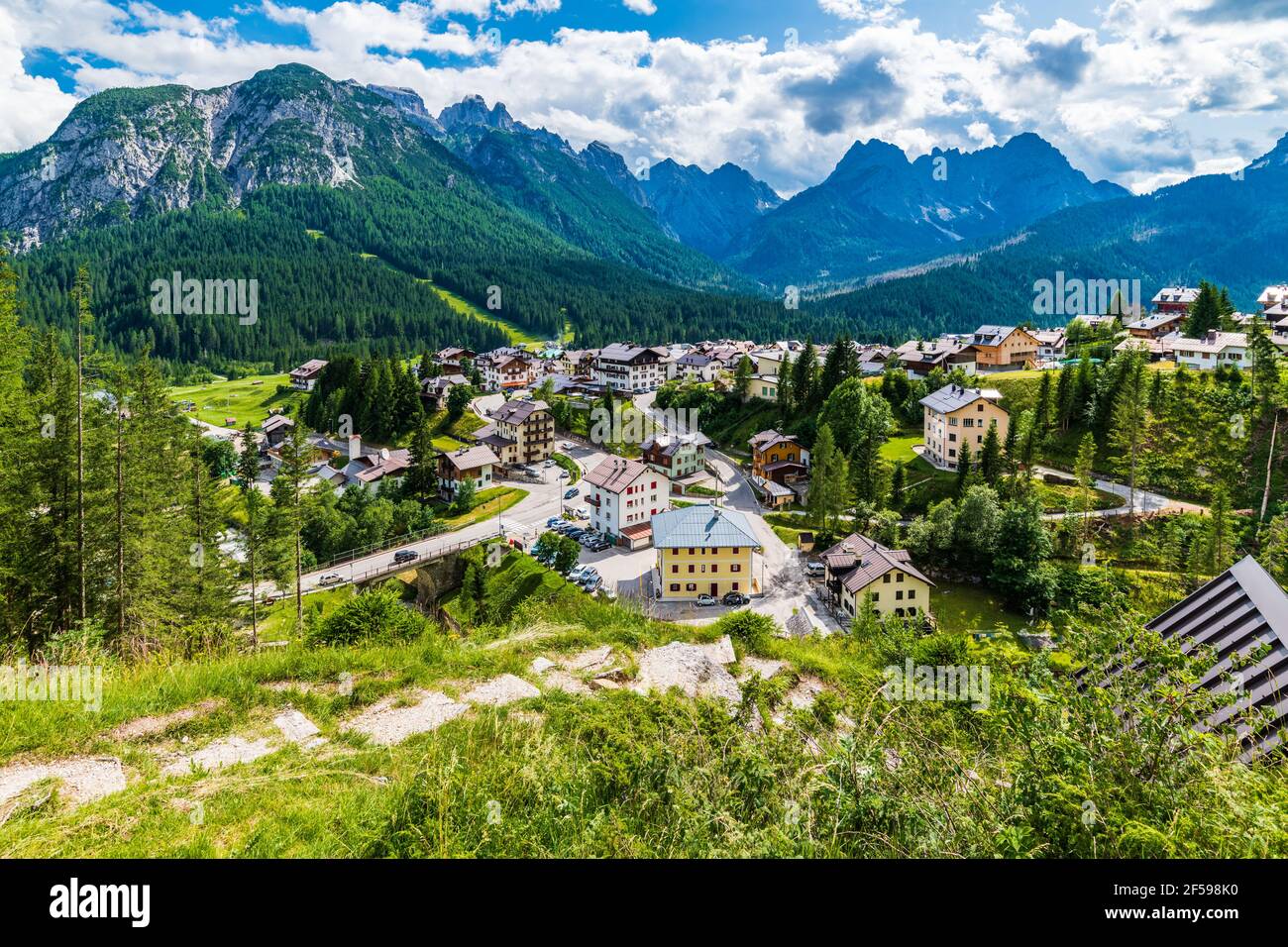 Summer glimpses along the paths of Sappada. Friuli. Dolomites Stock ...