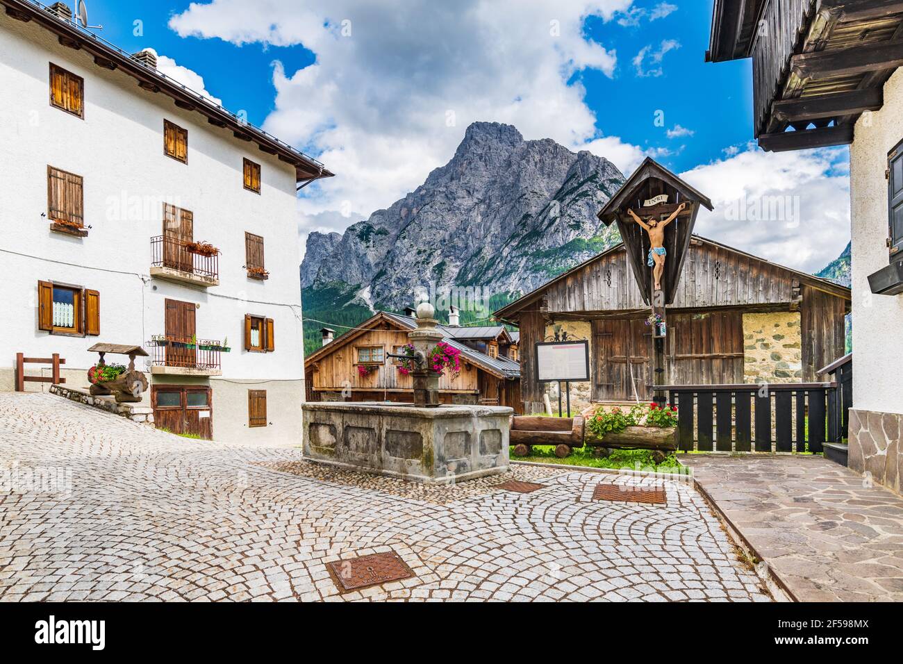 Summer glimpses along the paths of Sappada. Friuli. Dolomites Stock ...