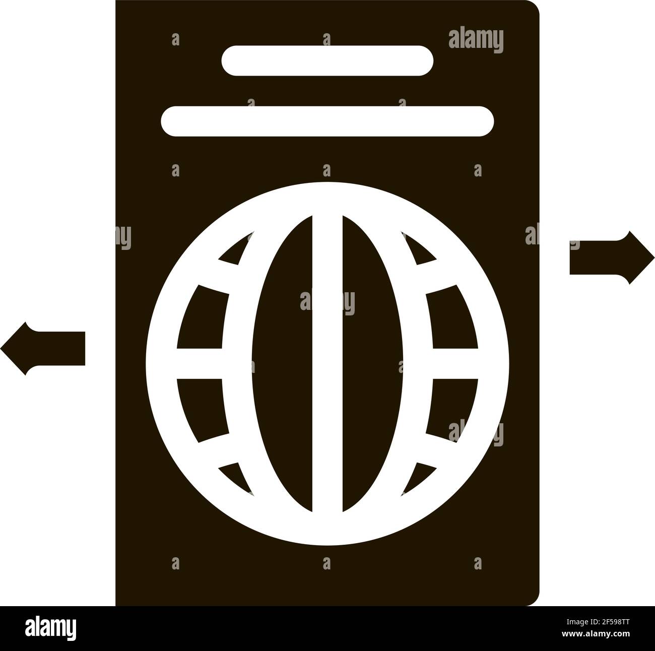 choosing place to go icon Vector Glyph Illustration Stock Vector Image ...