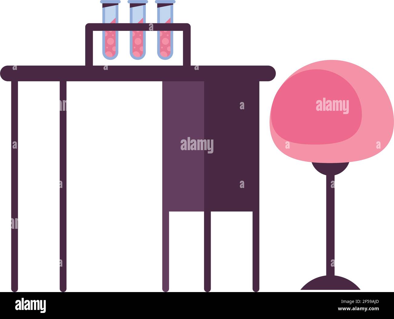 tubes test laboratory in desk Stock Vector Image & Art - Alamy