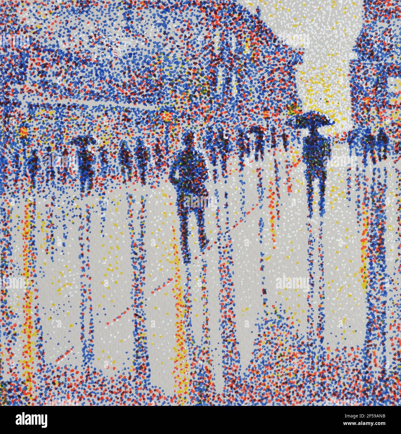 Pointillism art hi-res stock photography and images - Alamy