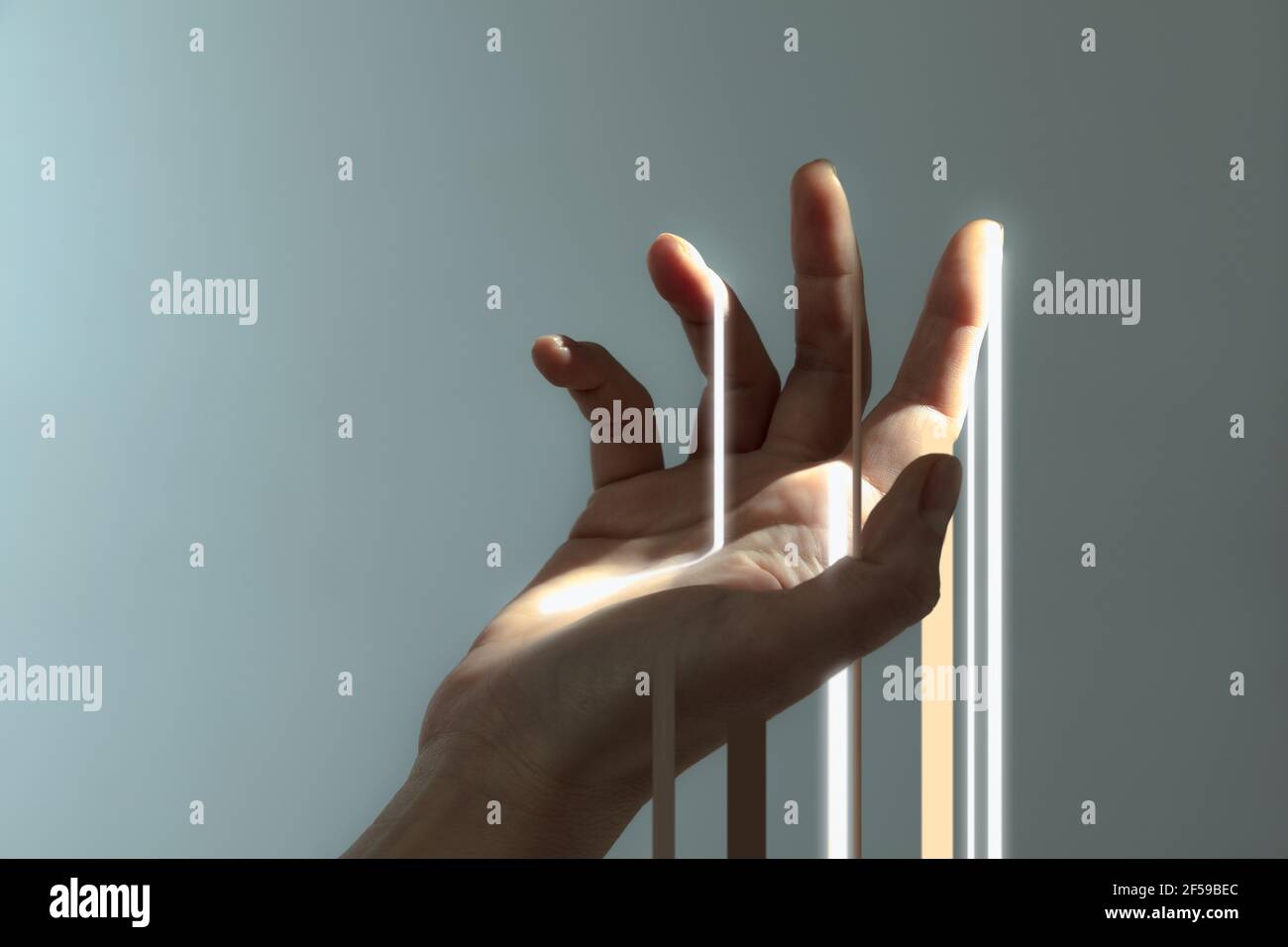 Lines on texture hand palm hi-res stock photography and images - Alamy