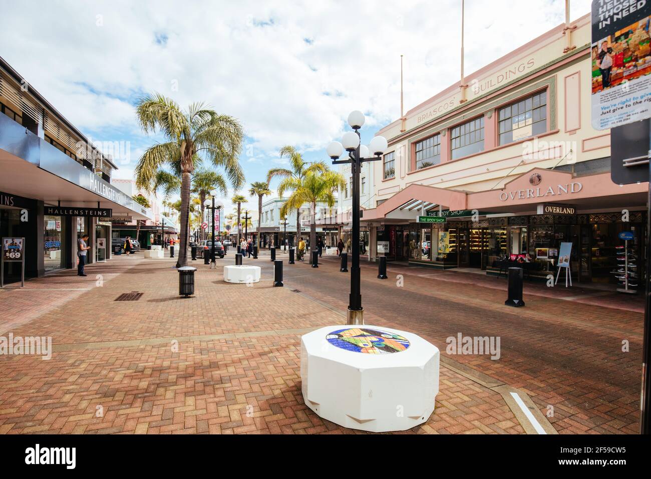Iconic Art Deco Building Architecture in Napier New Zealand Stock Photo ...