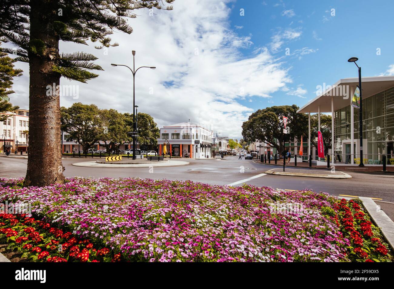 Iconic Art Deco Building Architecture in Napier New Zealand Stock Photo ...