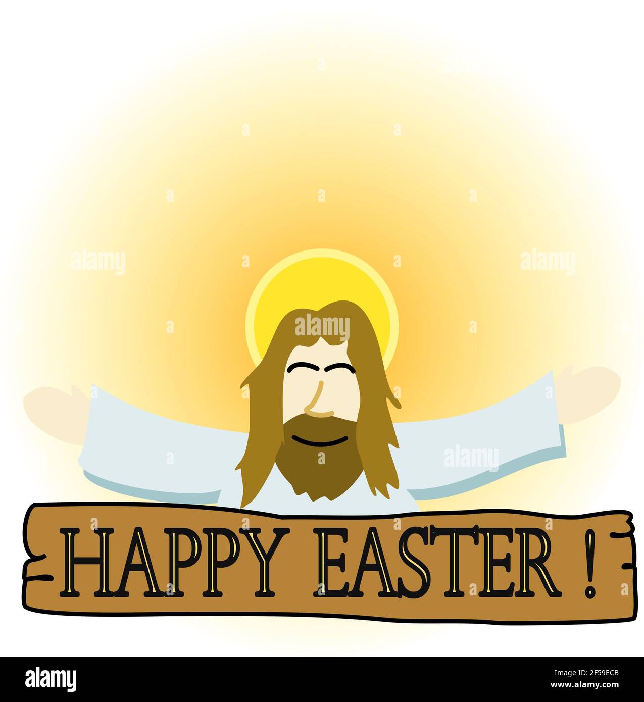 Happy Easter from Jesus Christ Stock Photo - Alamy