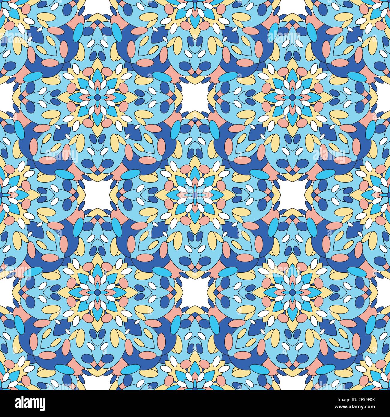 Geometric traditional pattern, outline hand drawn style Stock Vector ...