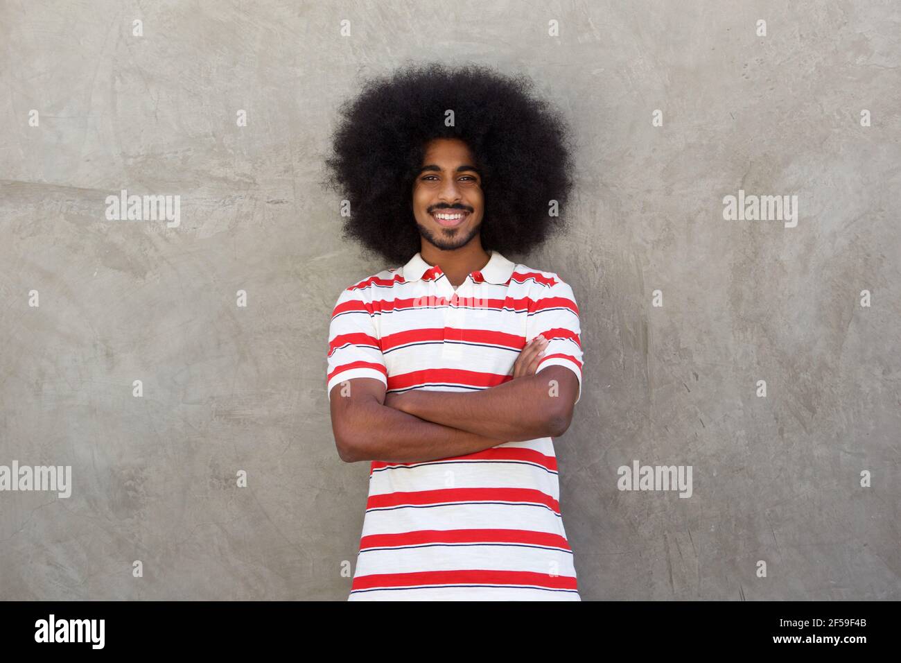 Indian man afro hairstyle hi-res stock photography and images - Alamy