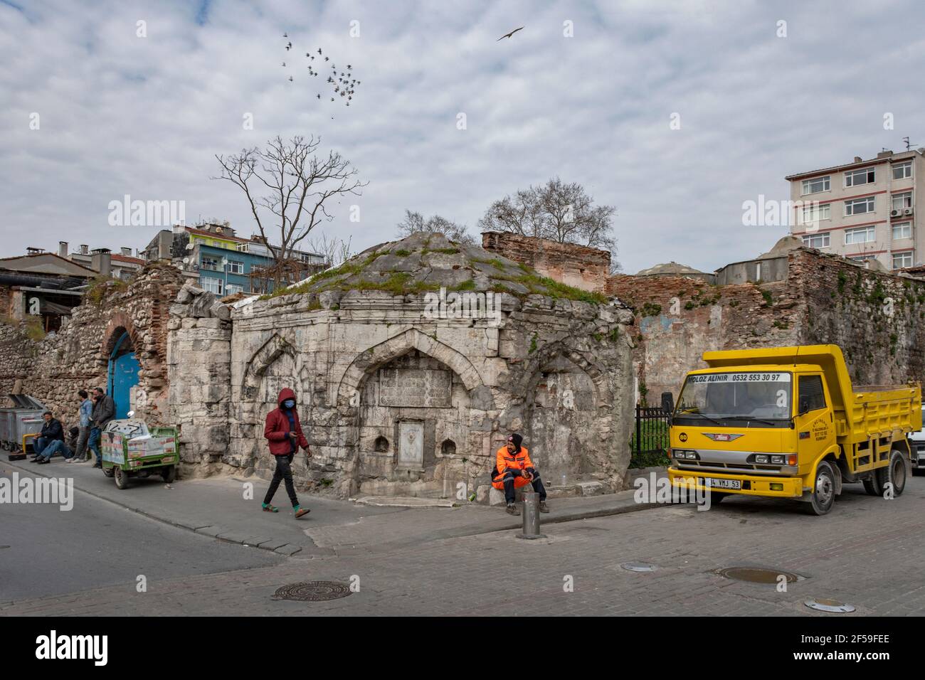 Kumkapı Neighbourhood in Fatih district of Istanbul ,Turkey Stock Photo ...