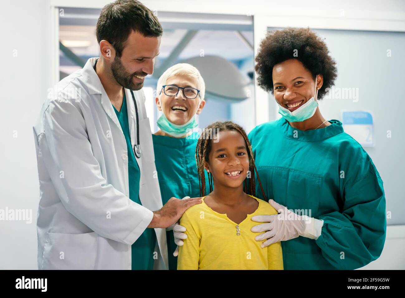 Team Doctors Child Patient Hospital High Resolution Stock Photography ...