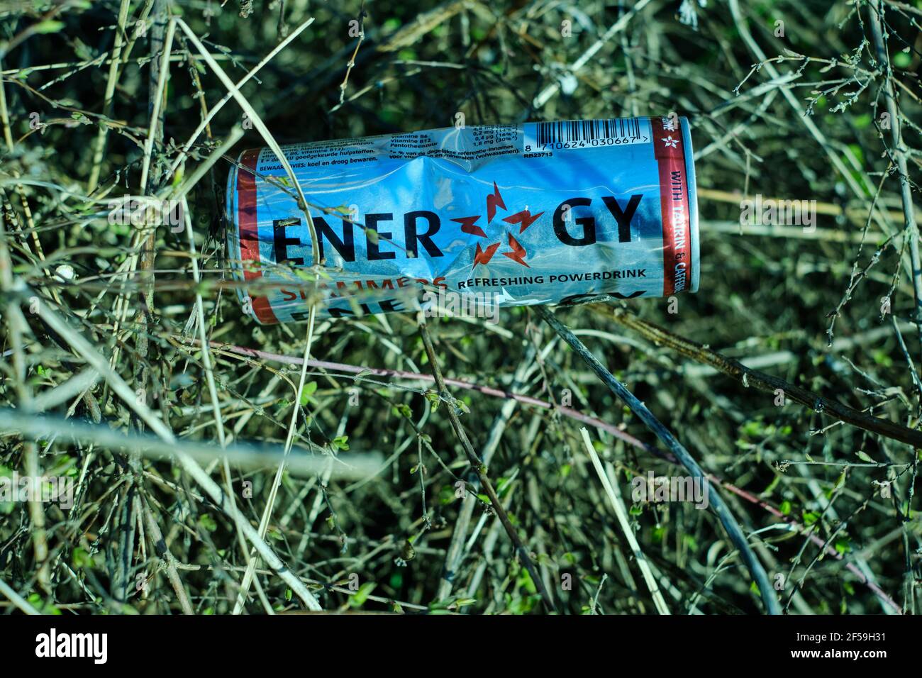 Litter in nature Stock Photo - Alamy