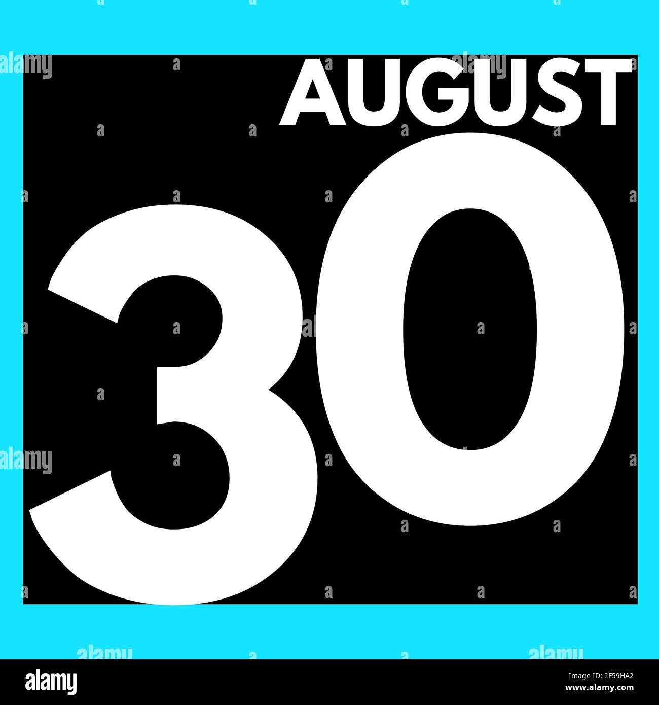 August 30 . Modern daily calendar icon .date ,day, month .calendar for ...