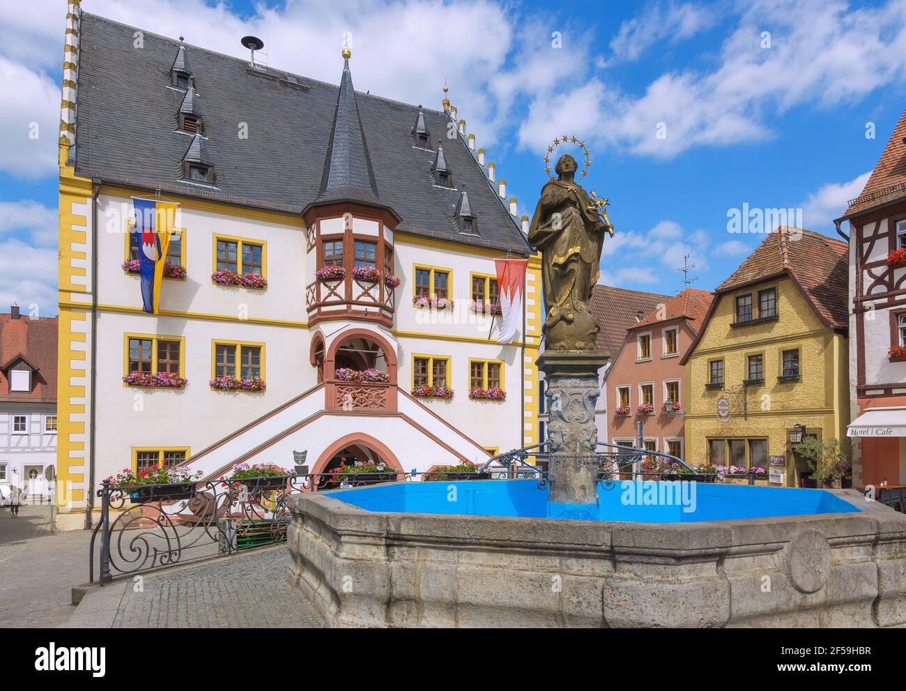geography / travel, Germany, Volkach, marketplace, Renaissance city ...