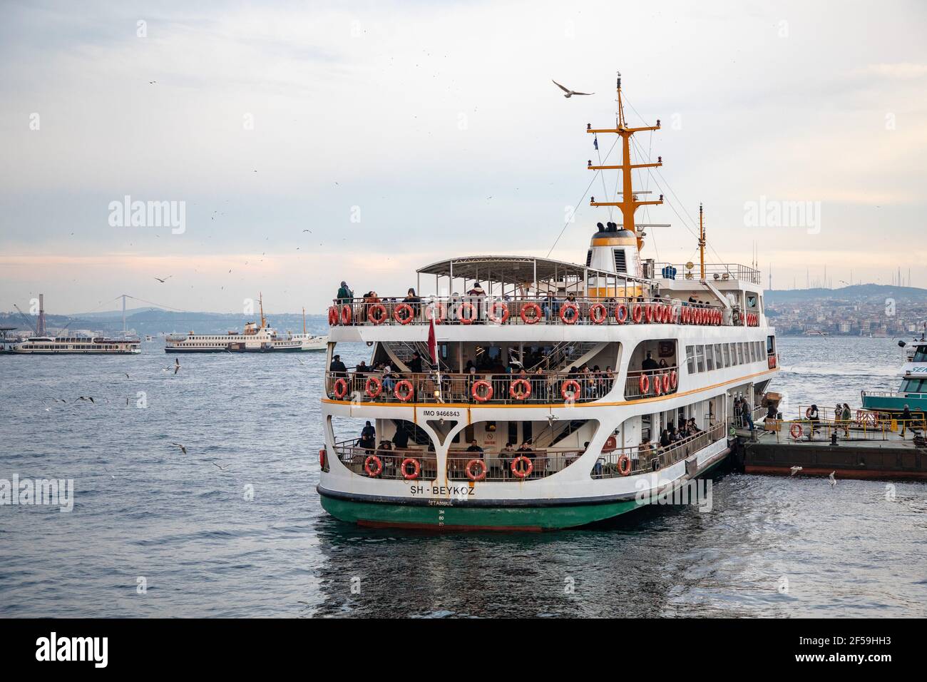 The Bosphorus strait in istanbul Stock Photo - Alamy