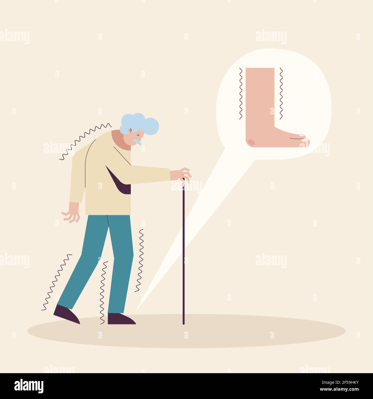 Foot trembling hi-res stock photography and images - Alamy