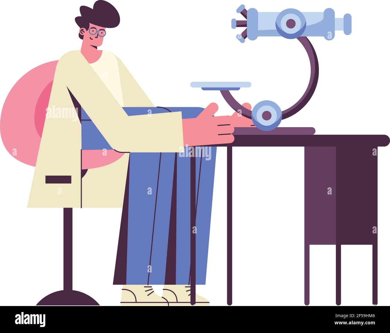 Chair microscope Cut Out Stock Images & Pictures - Alamy