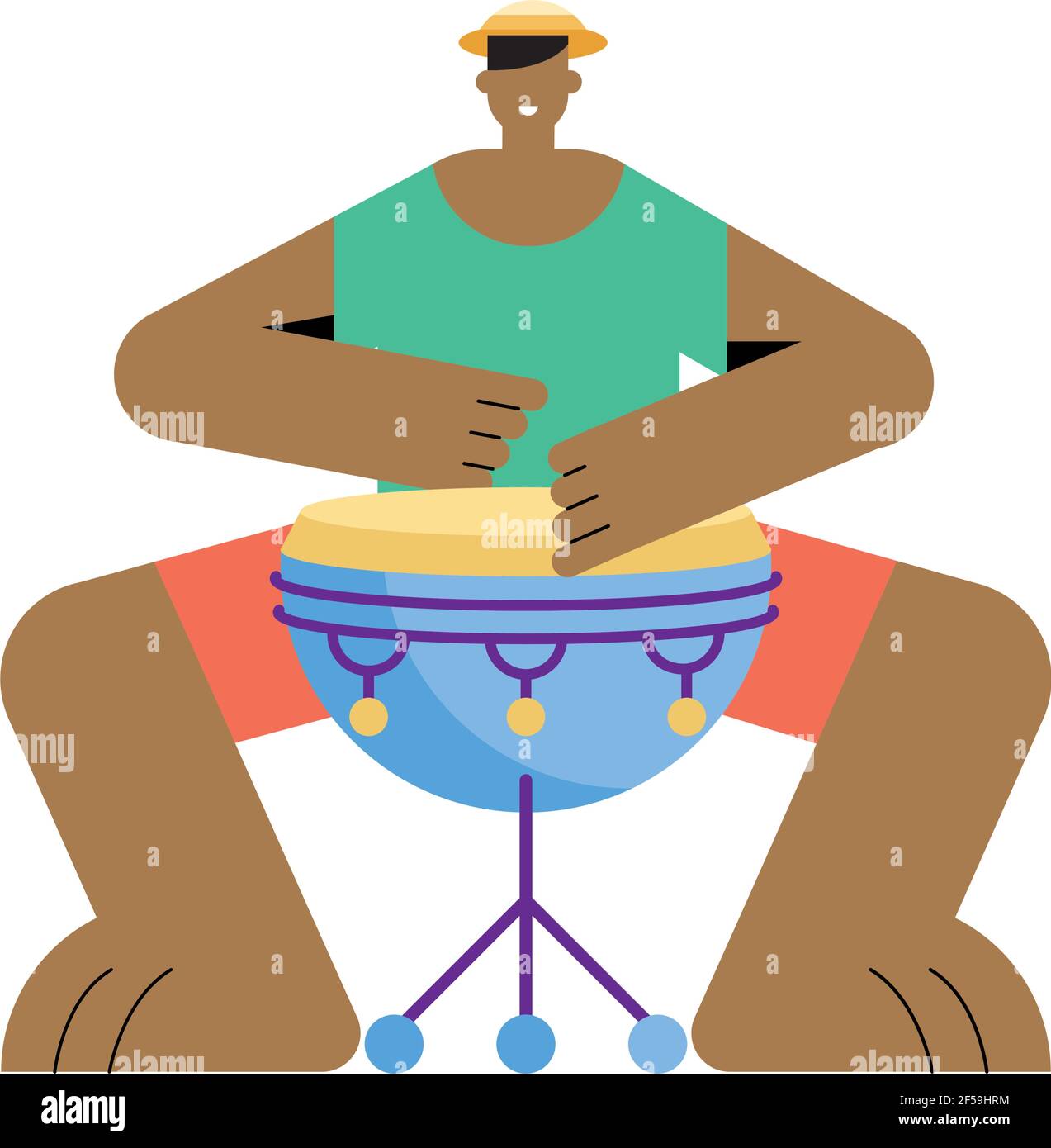 Caribbean musician Stock Vector Images - Alamy