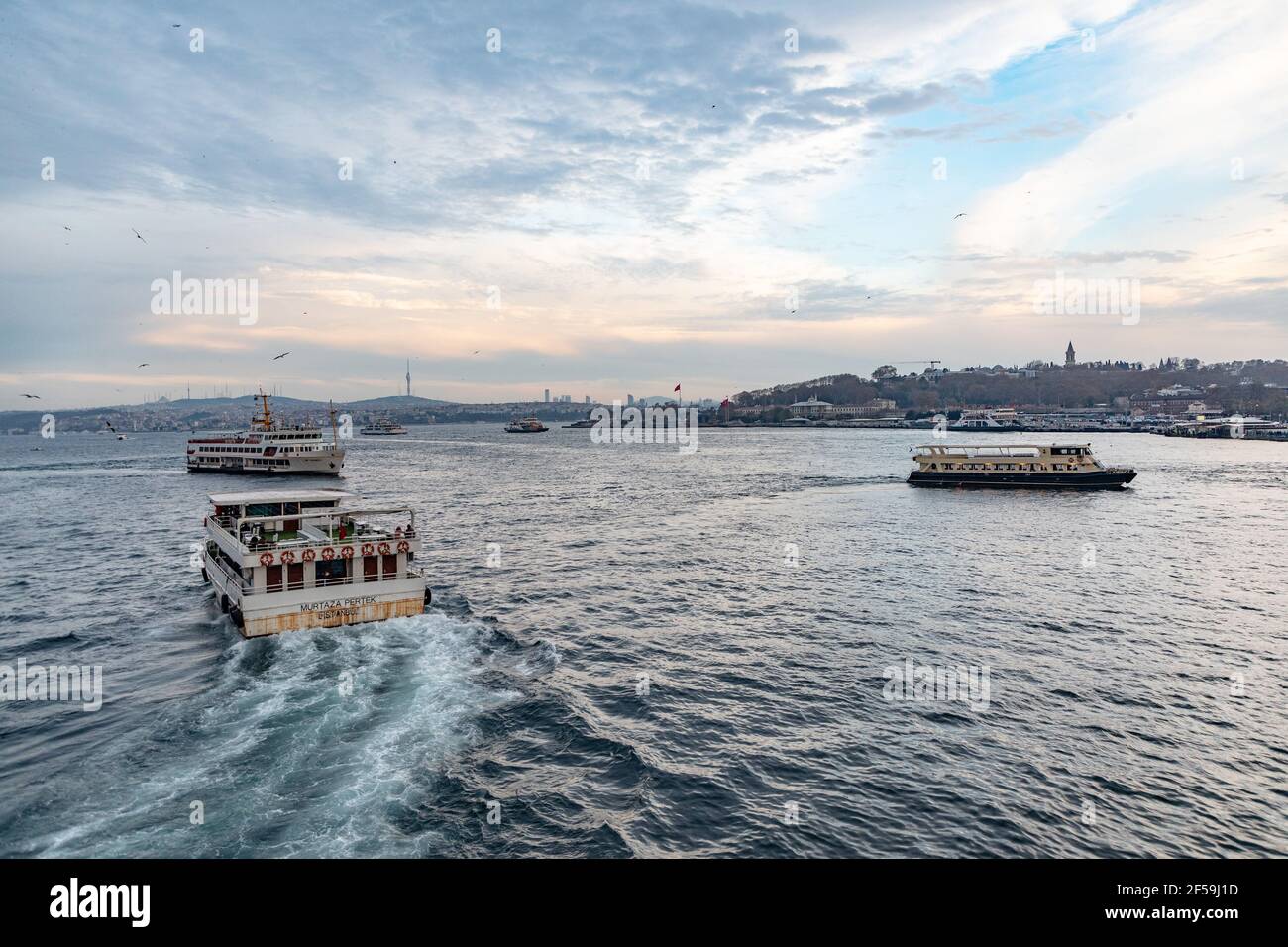 The Bosphorus strait in istanbul Stock Photo - Alamy
