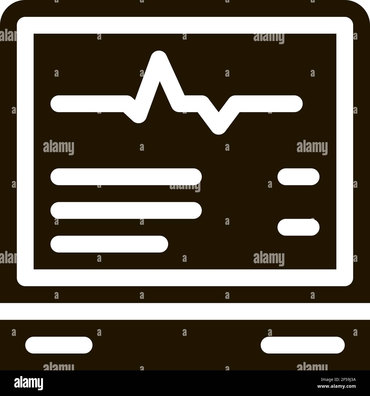 patient chart card icon Vector Glyph Illustration Stock Vector Image ...
