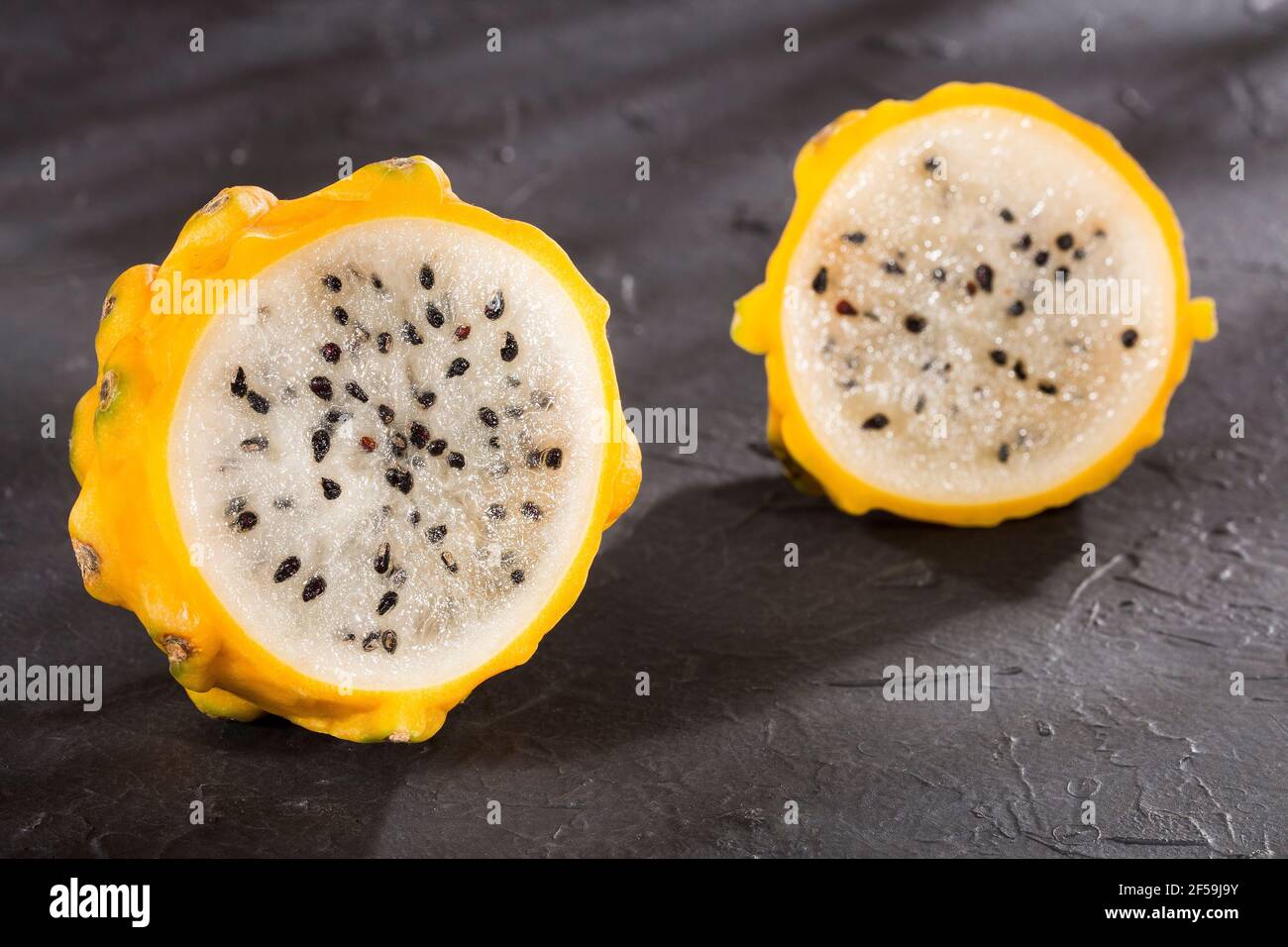 Fresh yellow pitaya - Selenicereus megalanthus Stock Photo - Alamy