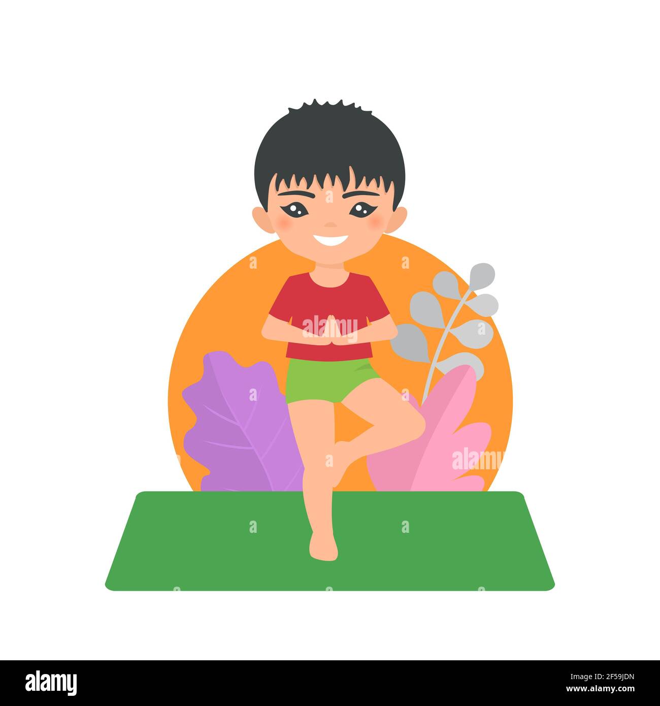 Anime Chibi Boy Sitting