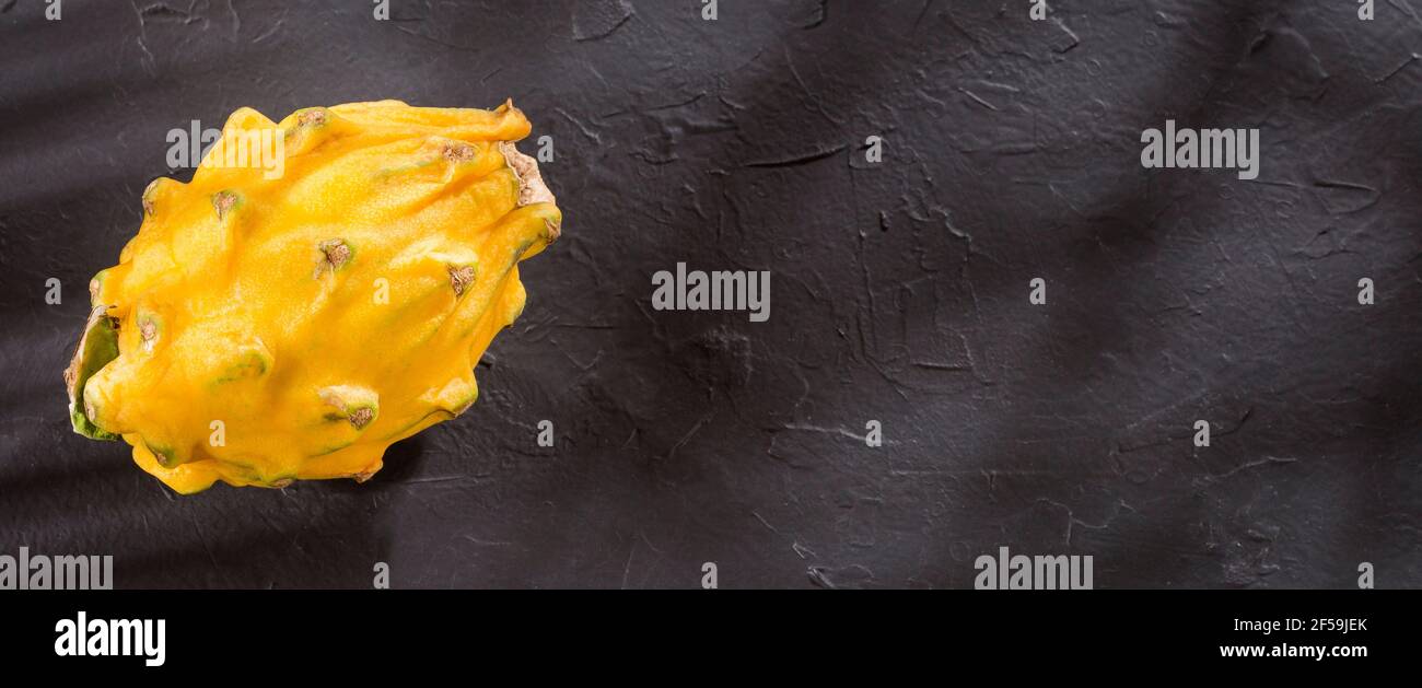 Fresh yellow pitaya - Selenicereus megalanthus Stock Photo - Alamy