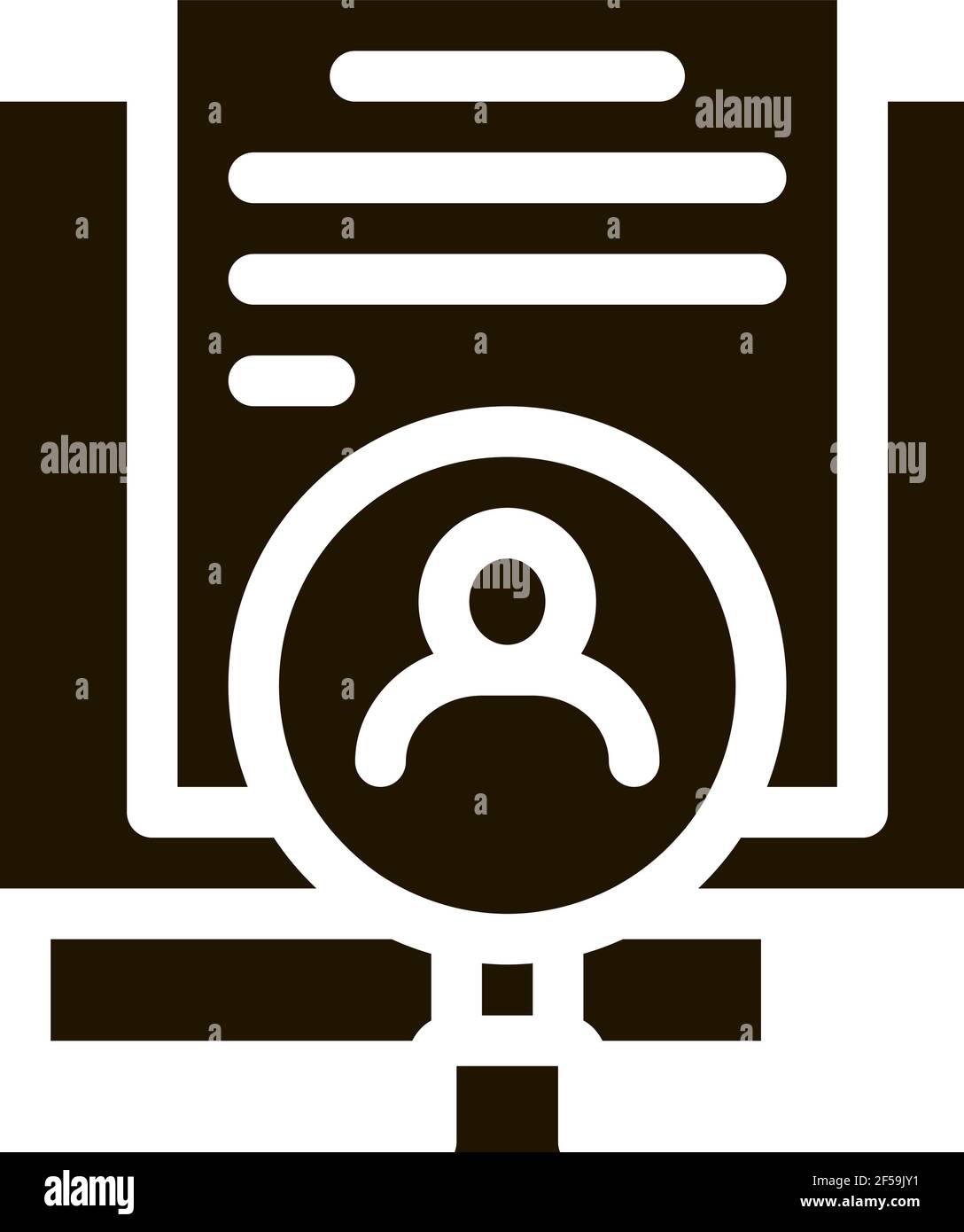 employee renewal icon Vector Glyph Illustration Stock Vector Image ...