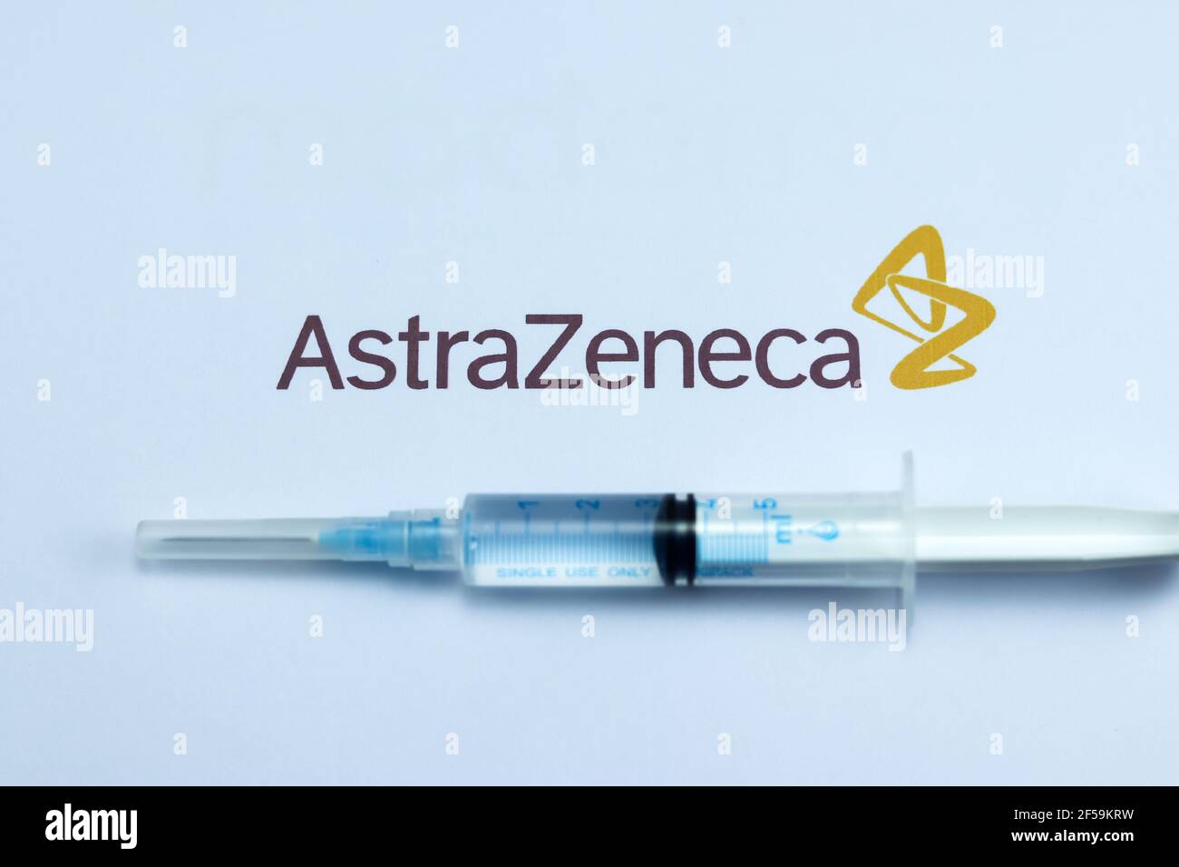 CHITTAGONG, BANGLADESH - Mar 15, 2021: Close-up shot of a syringe and ...