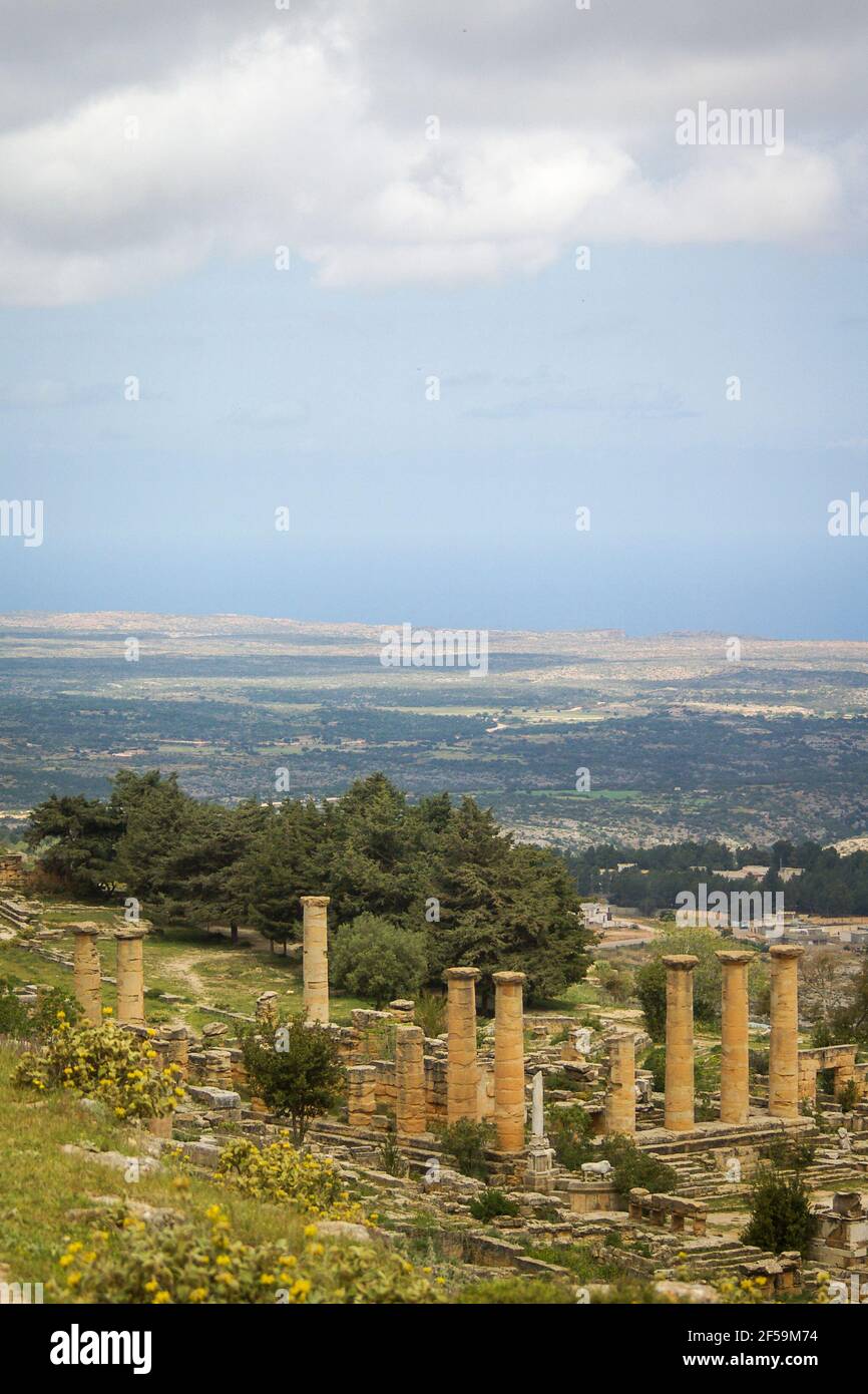Temple of Apollo, Cyrene, Libya Stock Photo - Alamy
