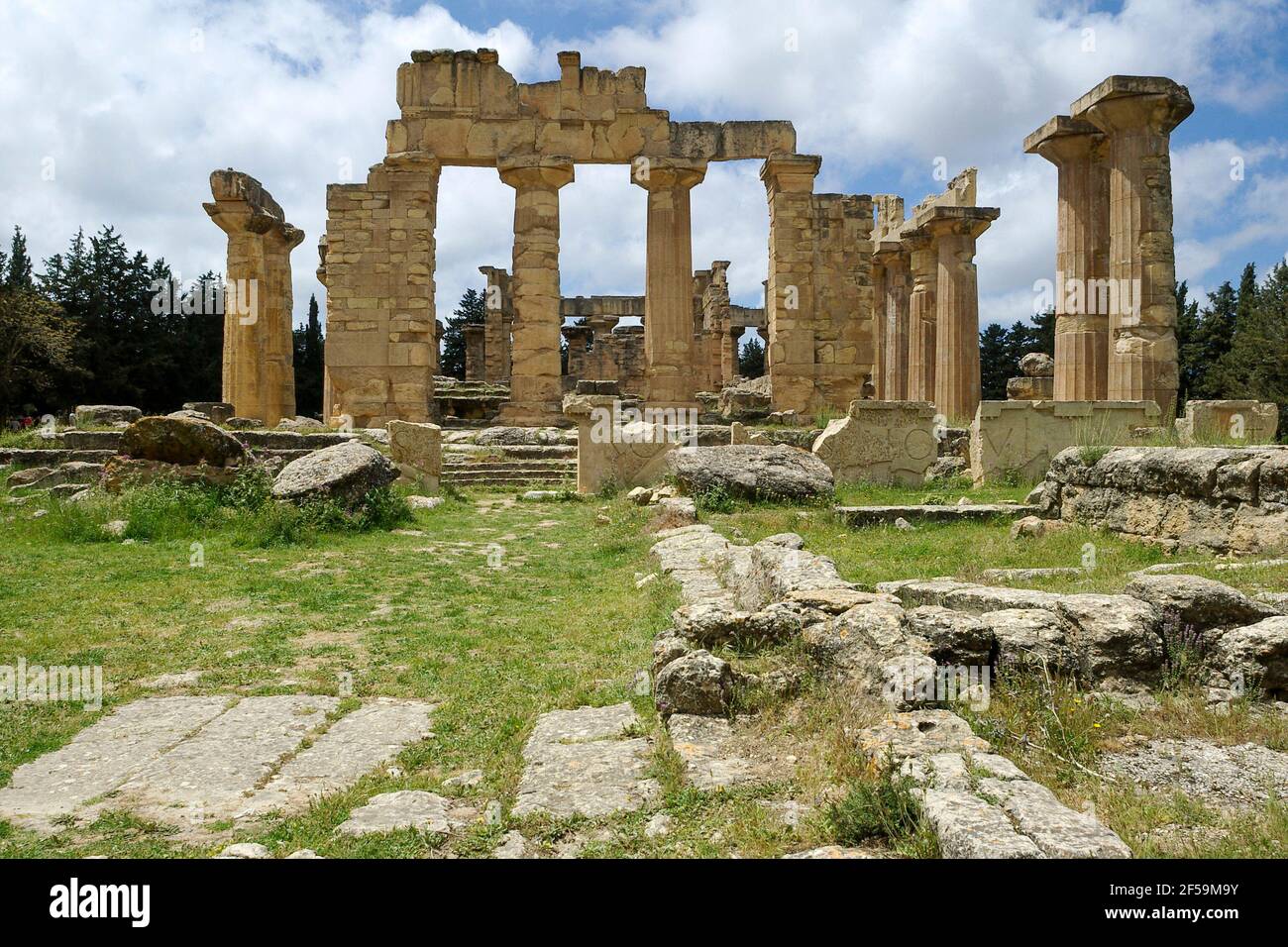 Temple of Zeus, Cyrene, Libya Stock Photo - Alamy