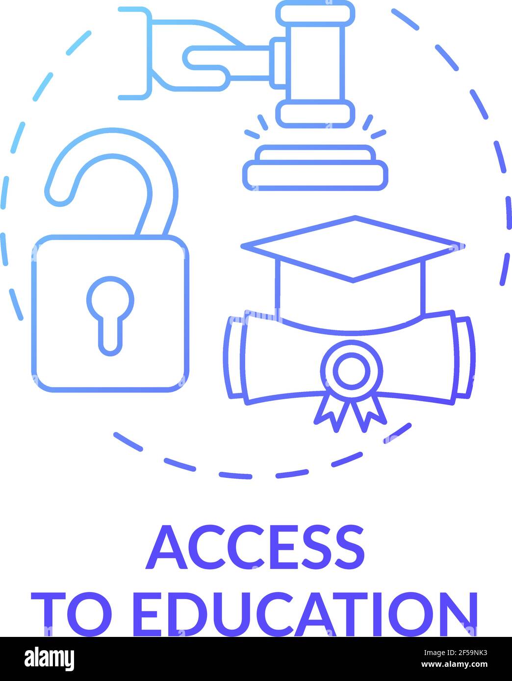 Access to education concept icon Stock Vector Image & Art - Alamy