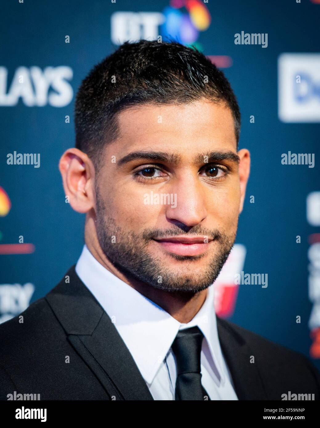Amir Khan attends the BT Sport Awards 2014, London Stock Photo - Alamy
