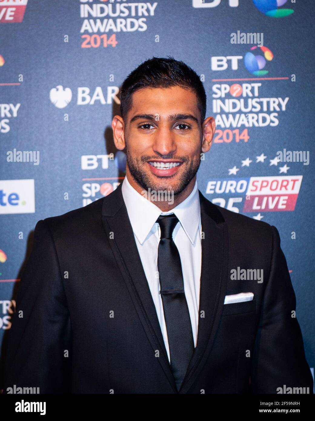 Amir Khan attends the BT Sport Awards 2014, London Stock Photo - Alamy