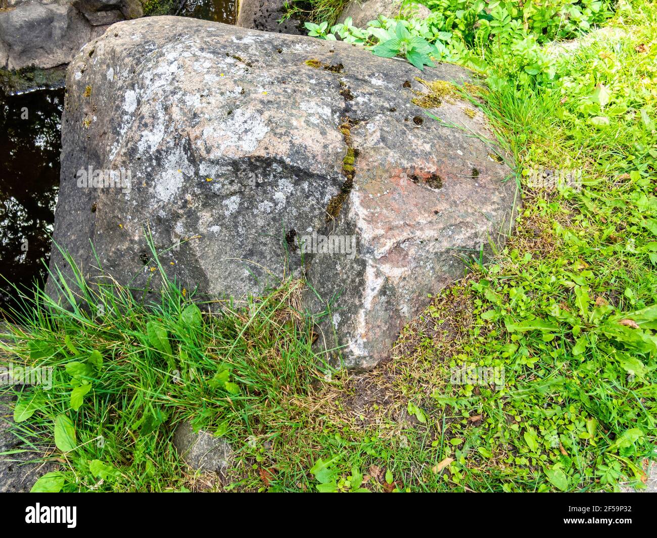 Big granite rock stone, natural in nature Stock Photo - Alamy
