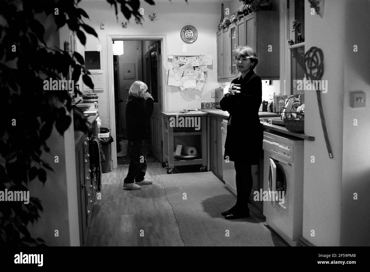 ANN BALL WITH HER DAUGHTER AT THEIR HOME IN E. DULWICH FOR 'STEPPING ...