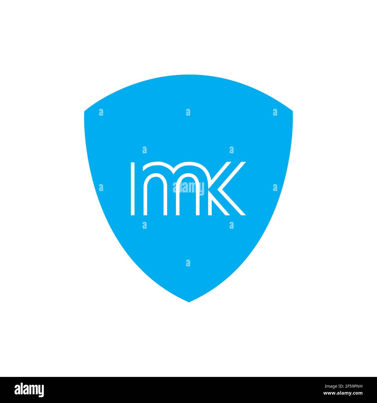 MK KM abstract vector logo monogram template Stock Photo - Alamy